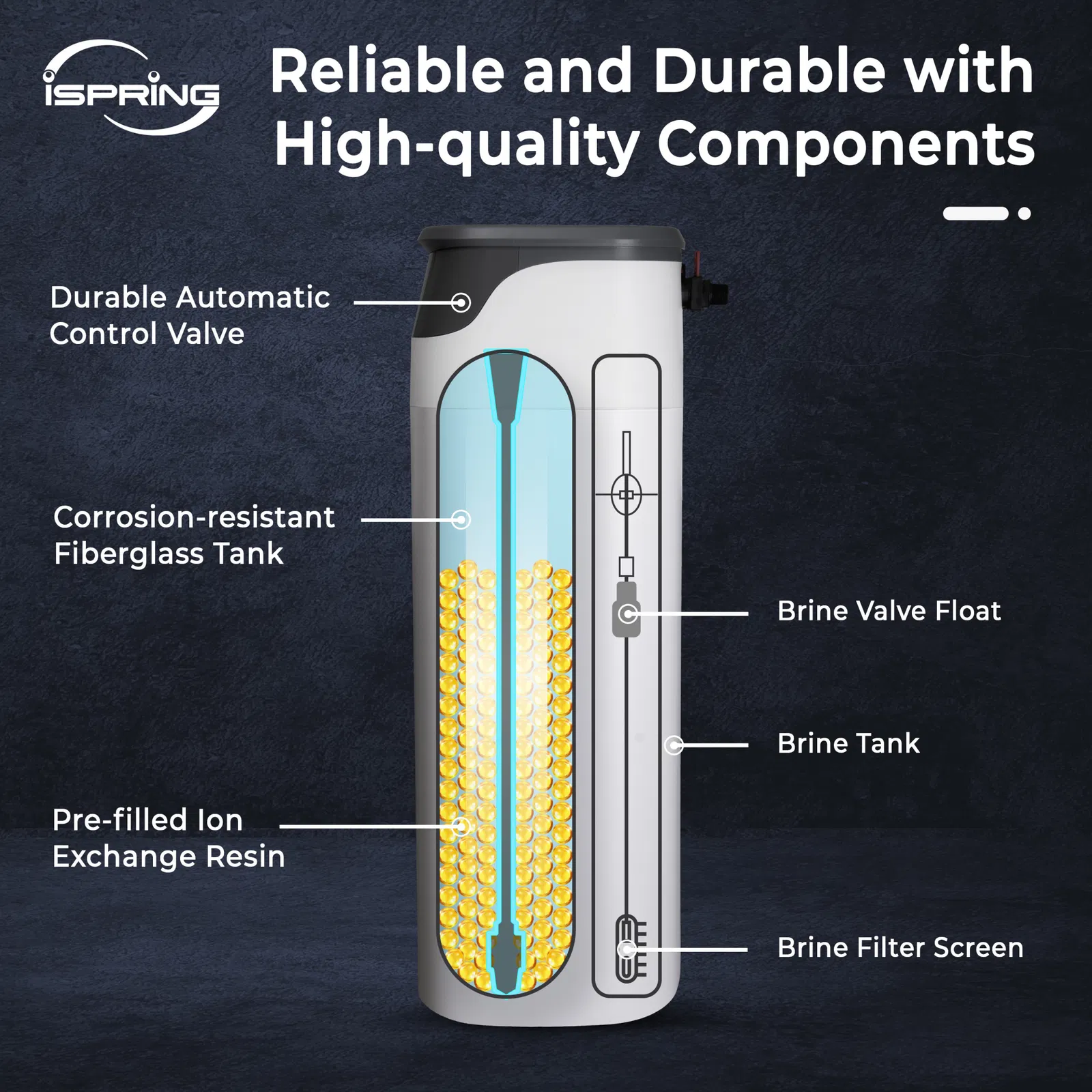 Water Softener iSpring WCS50KG Elite Series Whole House - Fantastica ...